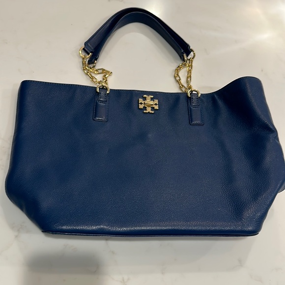 Tory Burch | Bags | Tory Burch Like New Blue Mercer Tote | Poshmark